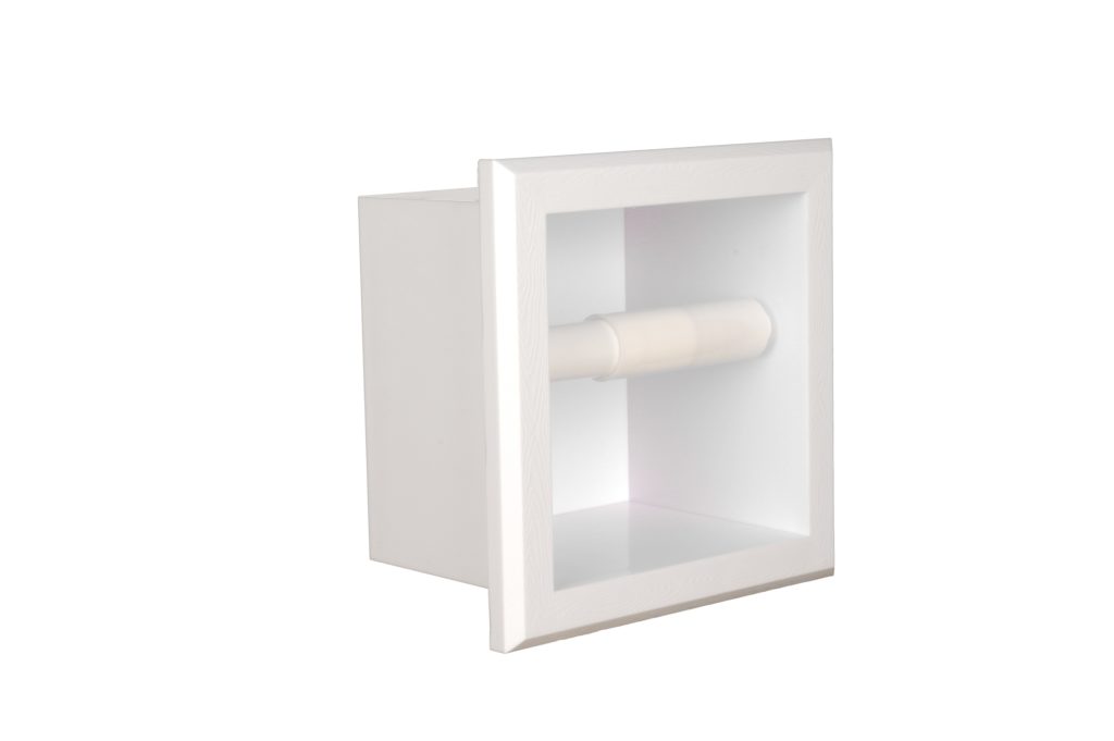 Rebel-7 recessed in wall plastic toilet paper holder - 5.5 x 5.5 - WG ...
