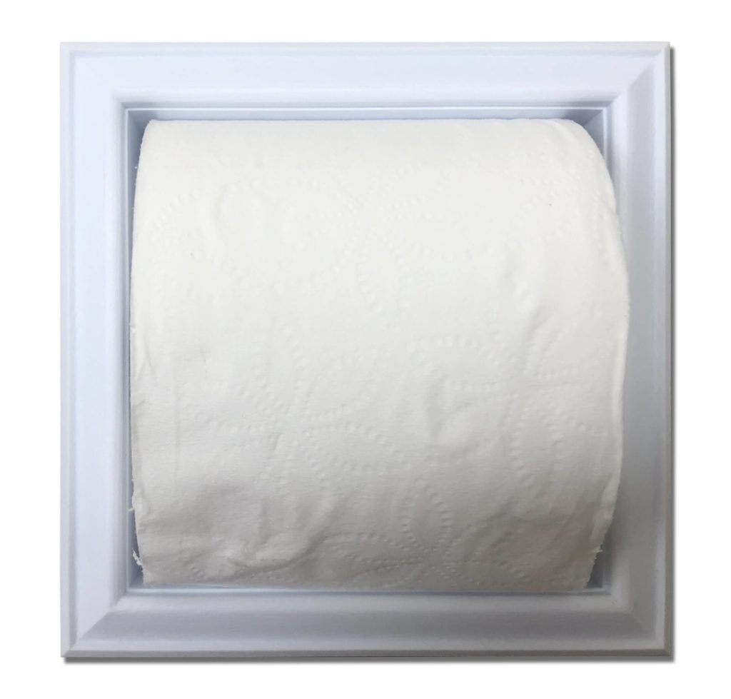 Rebel-1 recessed in wall plastic toilet paper holder - 5.5 x 5.5 - WG ...