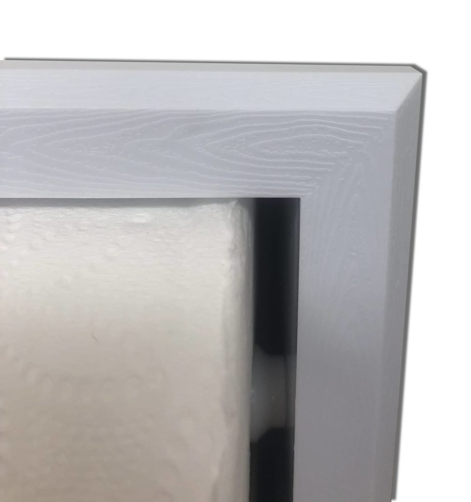 Rebel-7 recessed in wall plastic toilet paper holder - 5.5 x 5.5 - WG ...