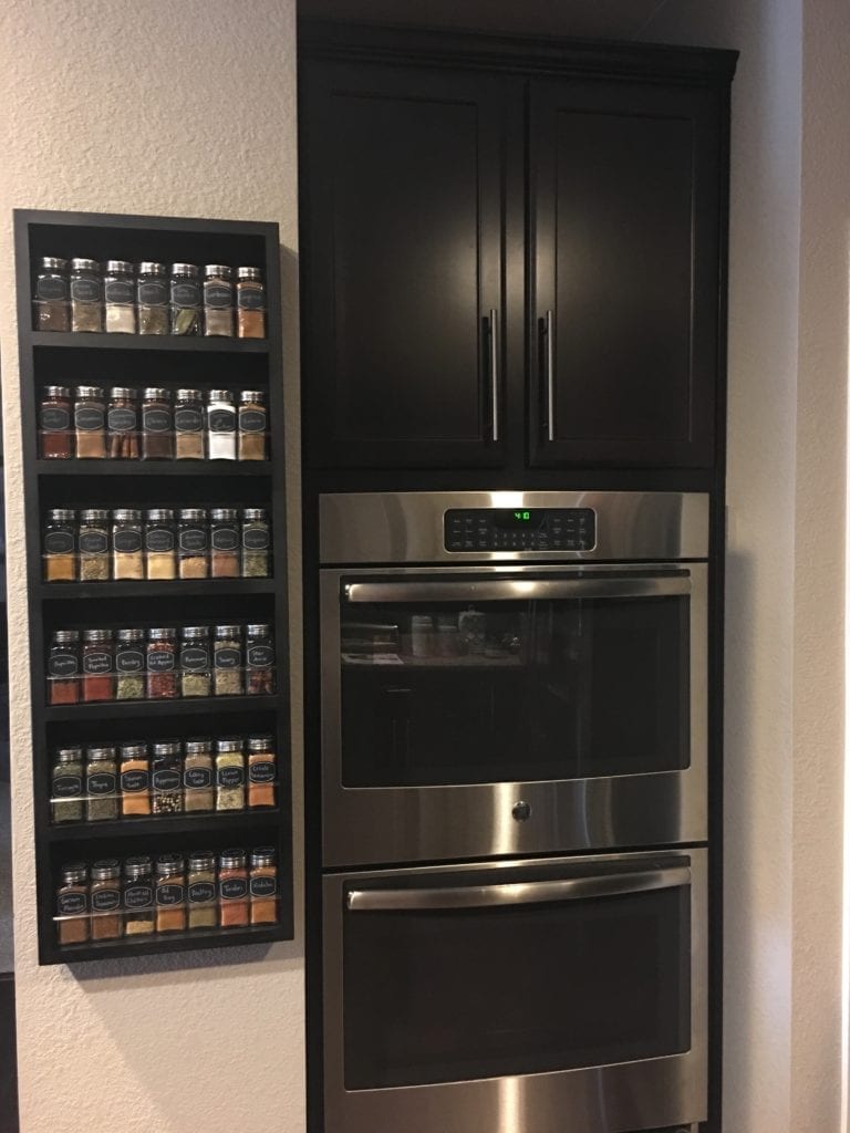 Wooden Kitchen Spice Rack | On The Wall | 42" x 14" x 3.5"