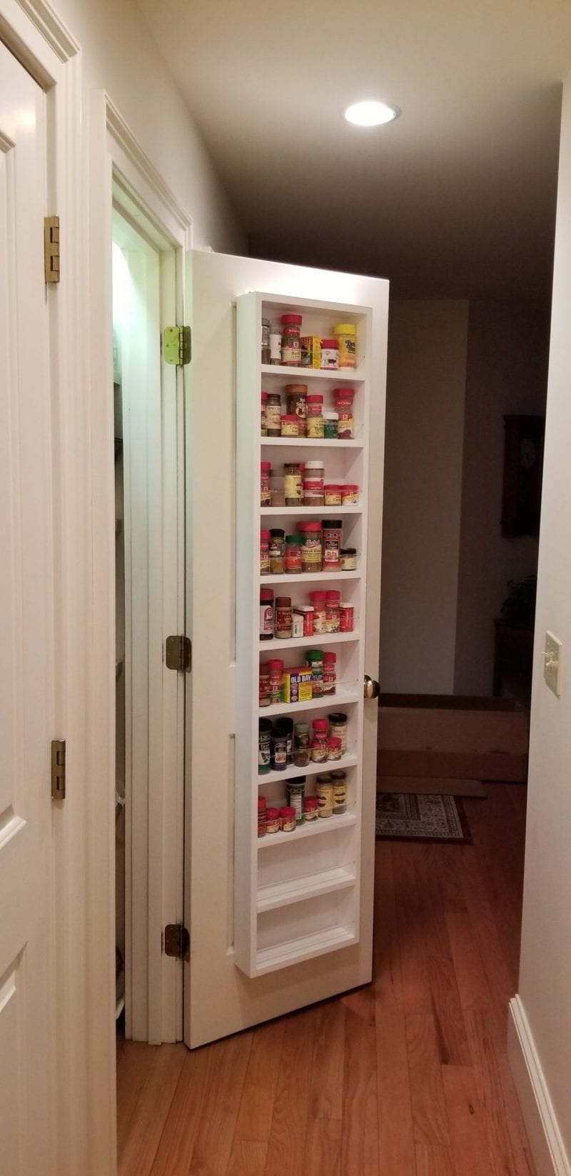 Wooden Kitchen Spice Rack | On The Wall | 69" x 14" x 2.5"